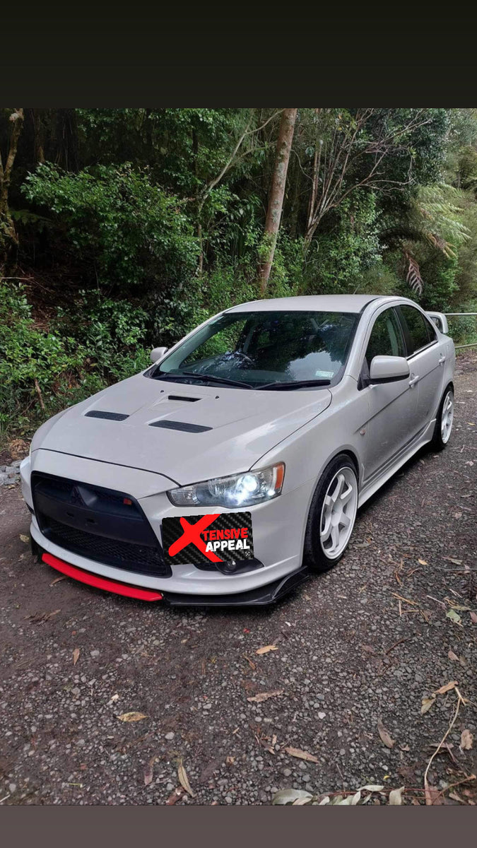 Gloss Black/Red Front Splitter – Xtensive Appeal