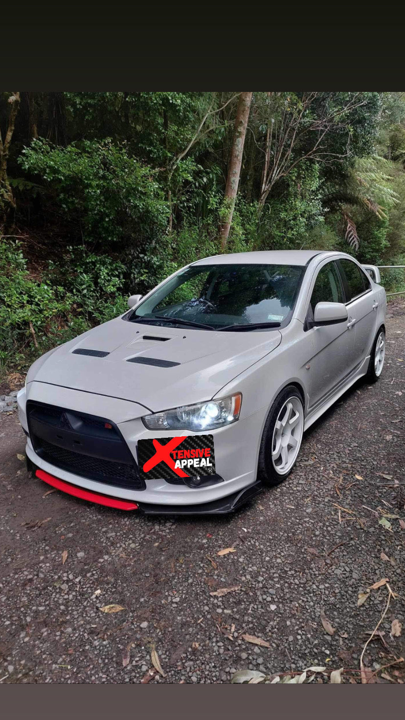 Gloss Black/Red Front Lip Splitter – Xtensive Appeal